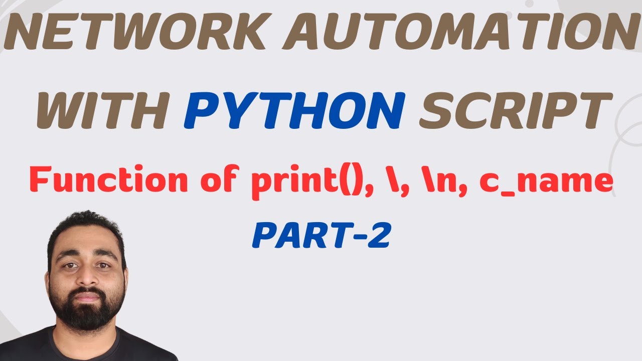Network Automation With Python Scripts Part 2 Youtube