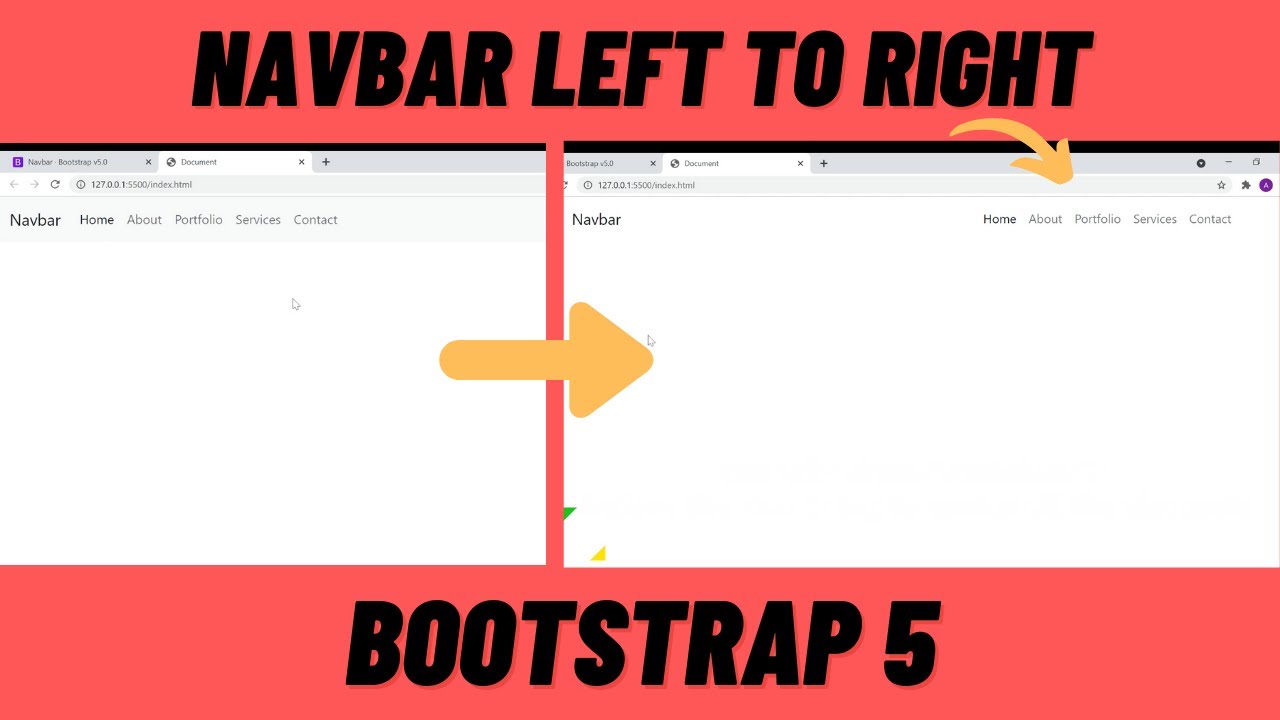 Bootstrap 5 How To Align Navbar Item To The Right On Bootstrap 5