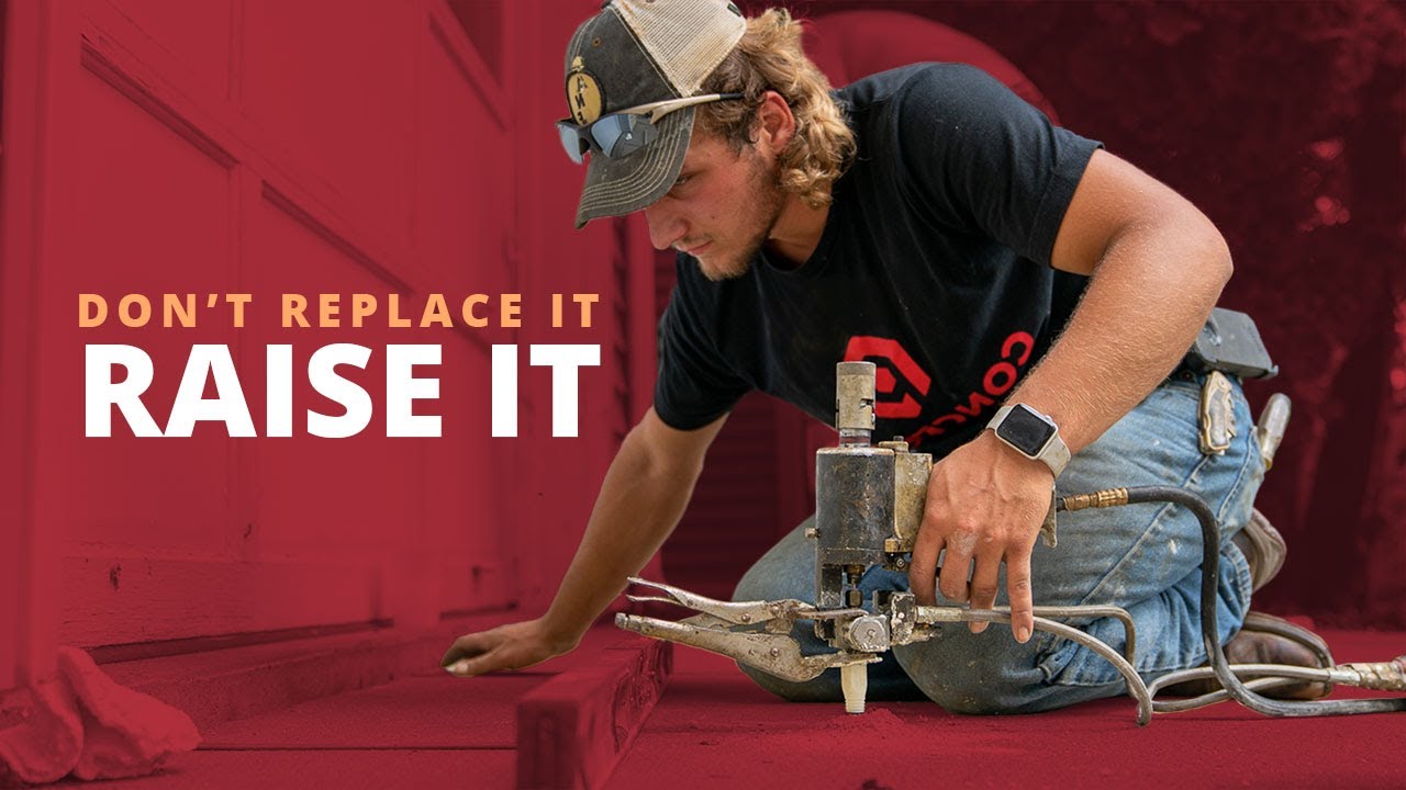 Raise Don T Replace It Concrete Polyfix Quad Cities Youtube