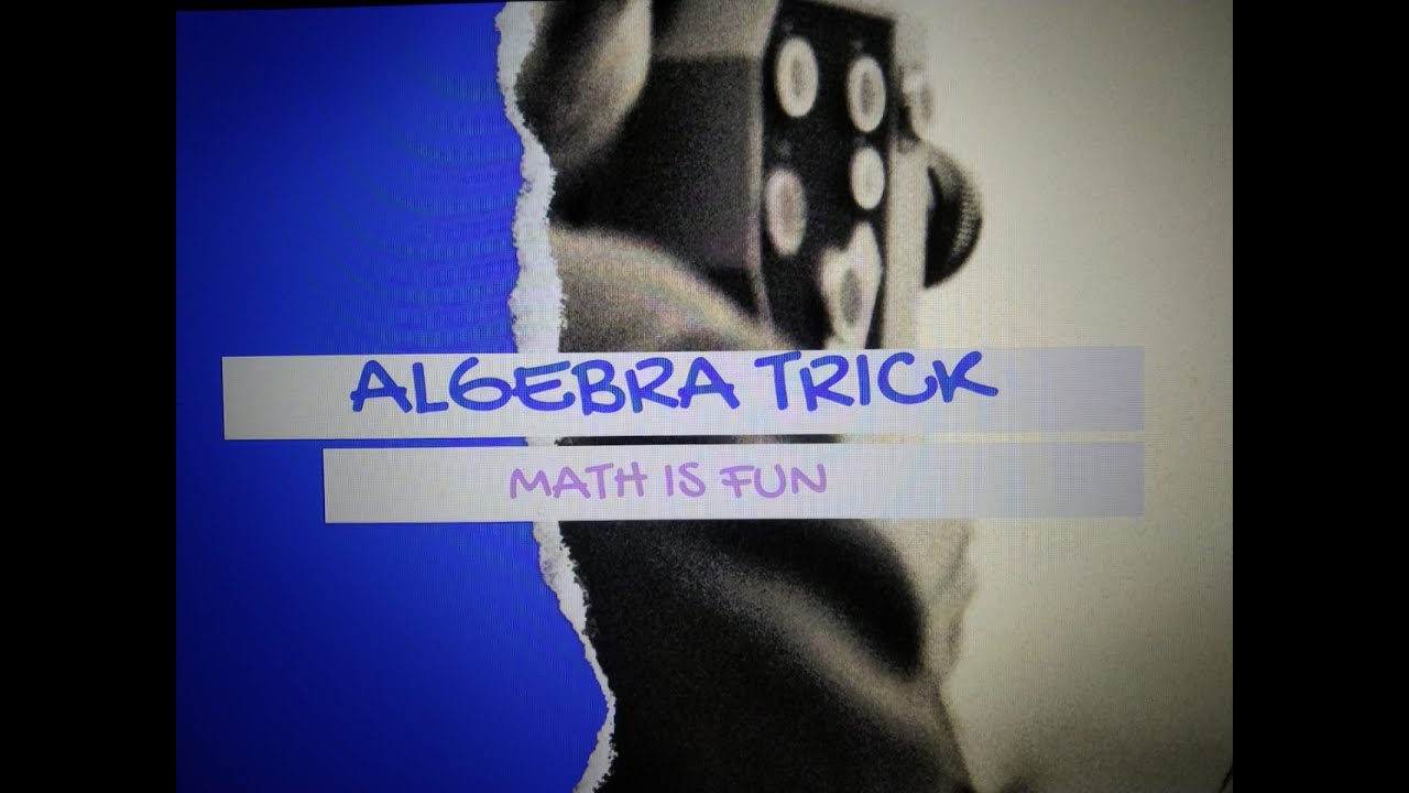 Algebra Trick Math Tricks Fast Calculation Trick Maths
