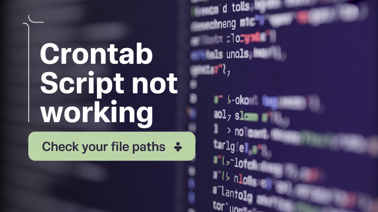 Why Crontab Scripts Are Not Working Linux Ubuntu Guide Youtube