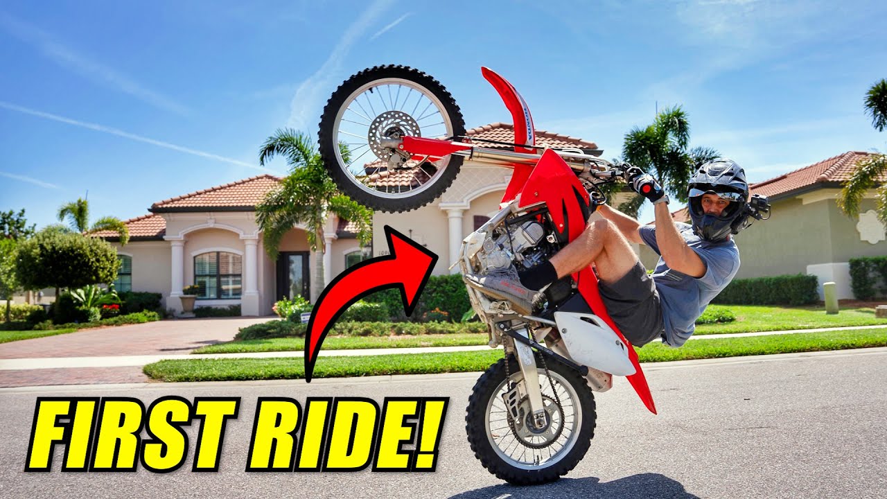 First Ride On New Crf150rb Dirt Bike Youtube