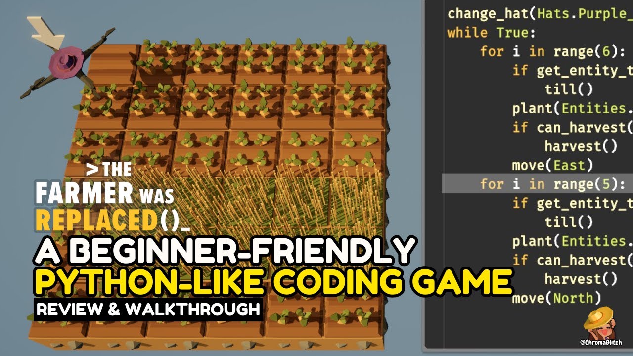 Learning Python Like Coding While Farming The Farmer Was Replaced