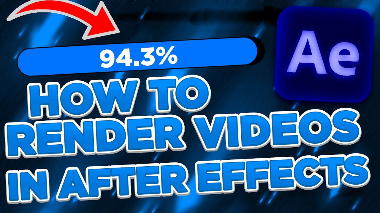 How To Render Videos In After Effects Youtube