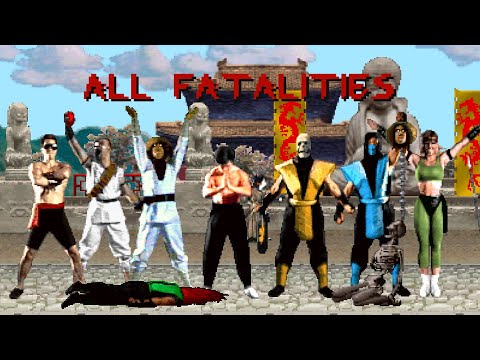 Mortal Kombat 1992 All Fatalities Youtube