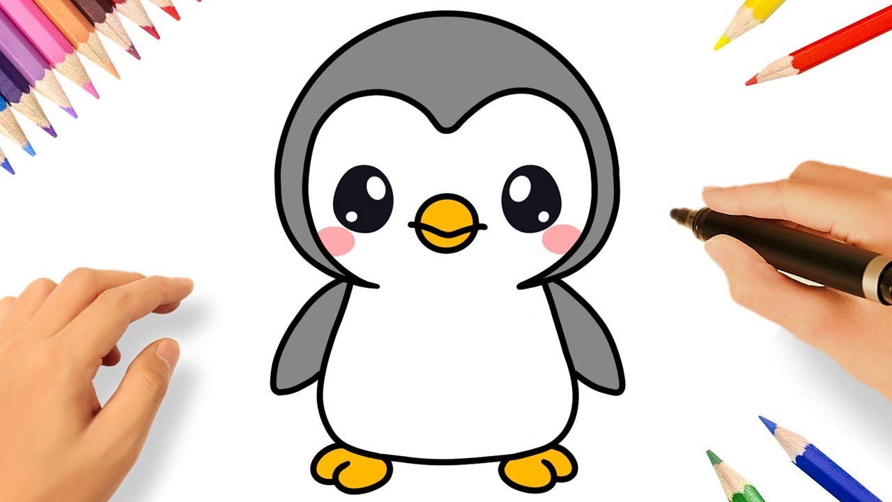 Comment Dessiner Un Pingouin Mignon Facilement рџђ пёџ Youtube