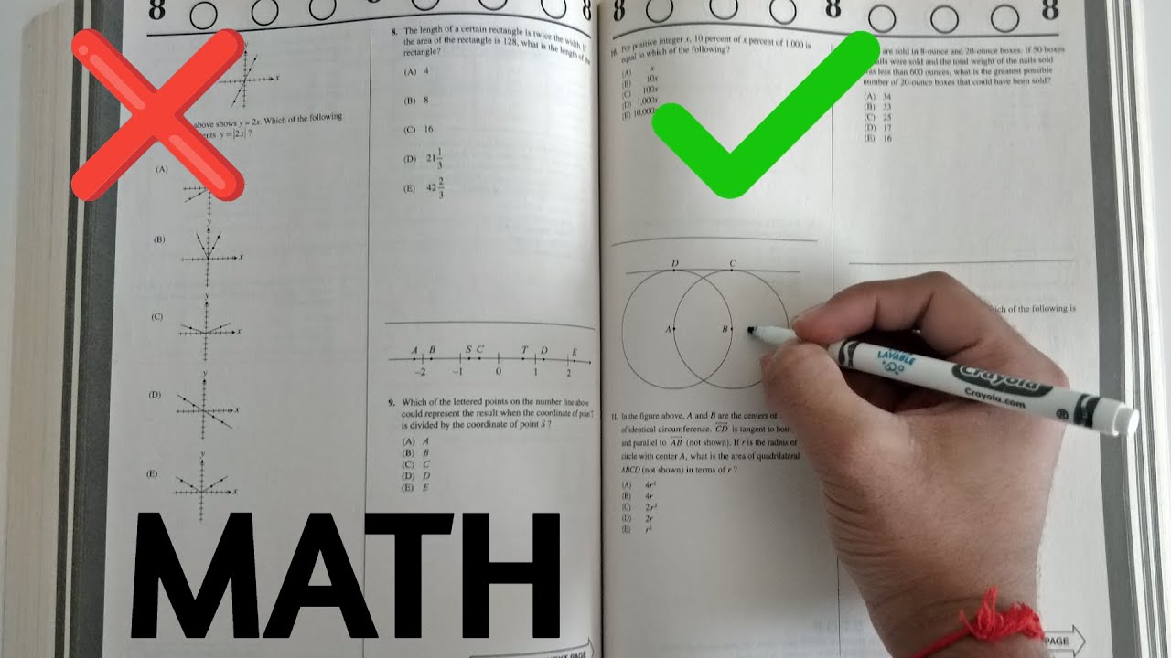 Act Math Tips Strategy Psychology Trick Youtube