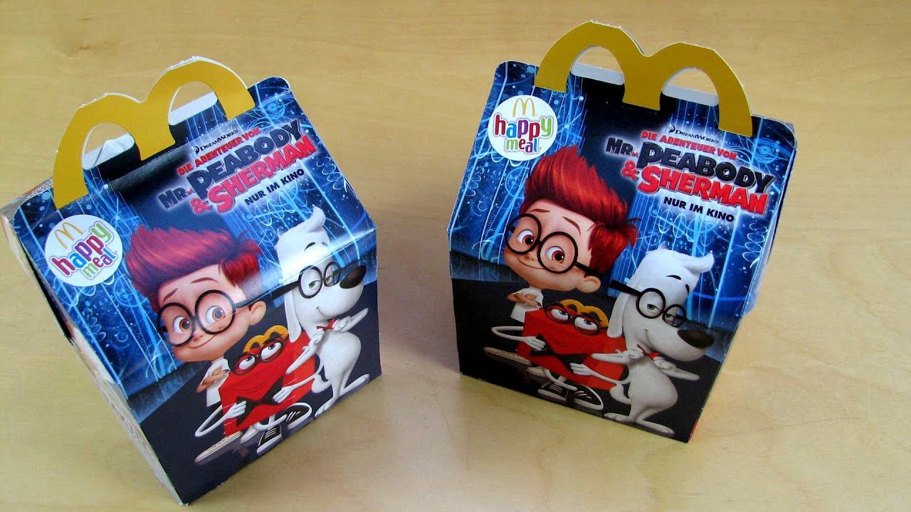 Mr Peabody Sherman Happy Meal Toys Youtube