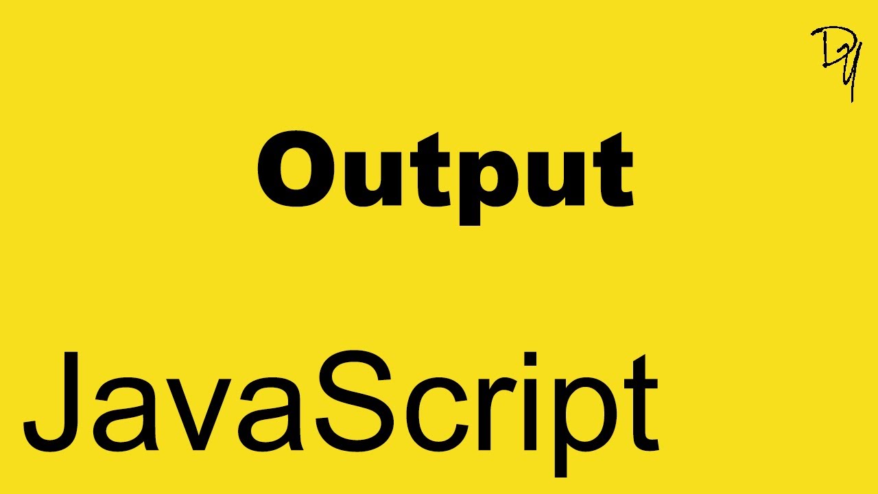 Javascript Output 04 Youtube