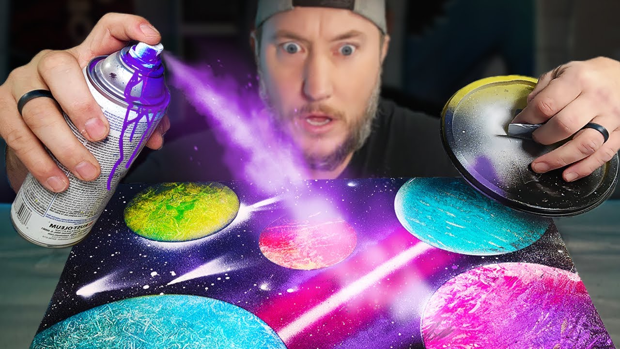 Trying Insane Spray Paint Art Tricks For The 1st Time Youtube
