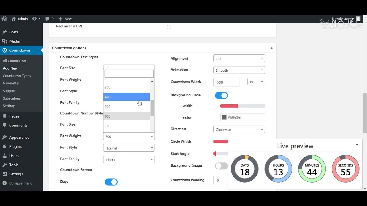 Wordpress Countdown Builder Plugin Youtube