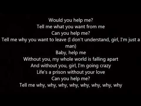 Can U Help Me Lyrics Usher Youtube