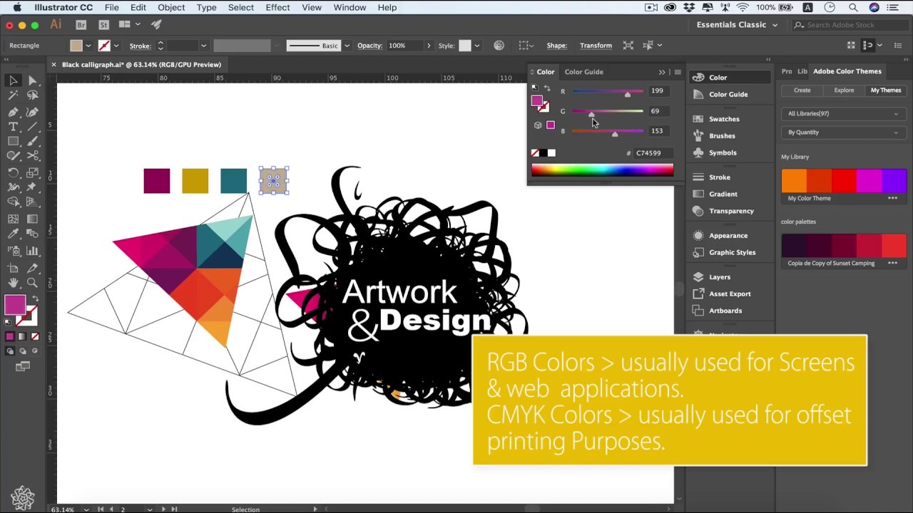 Quick Easy Ways To Fill Color In Adobe Illustrator 42 Off