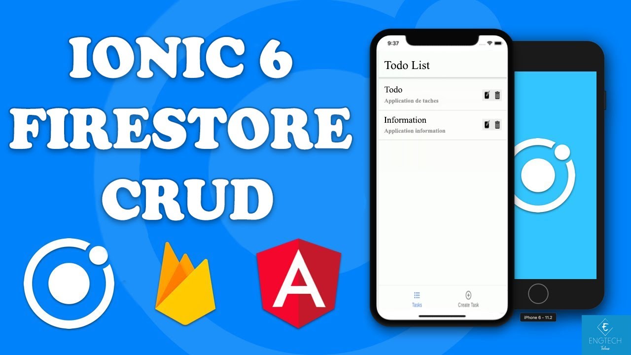 Application Mobile Ionic Angular Firebase Crud Youtube