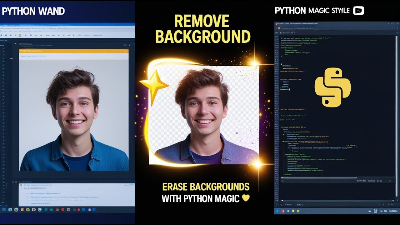Remove Background From Any Image Using Python Magic Youtube