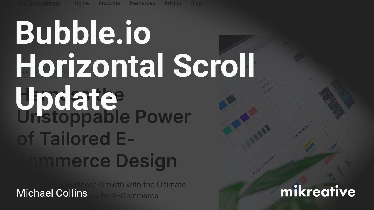 Bubble Horizontal Scroll In Repeating Group Update Youtube
