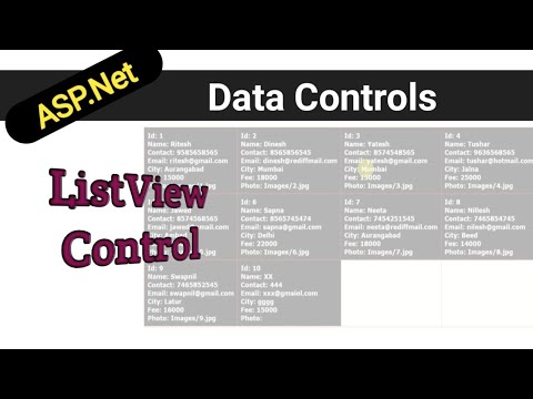 Asp Net Listview Data Binding Control Data Binding Controls In Asp