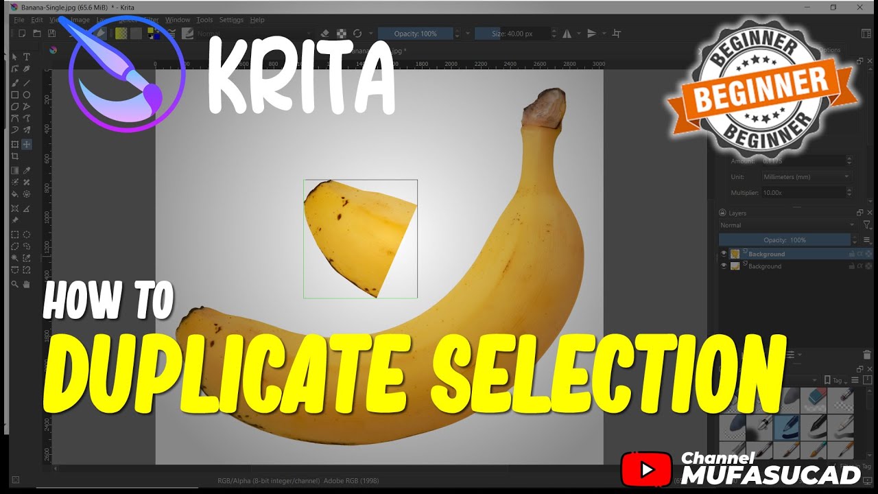 Krita How To Duplicate Selection Youtube