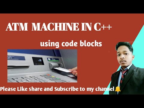 Atm Machine In C Using Code Blocks Mini Project In C Youtube
