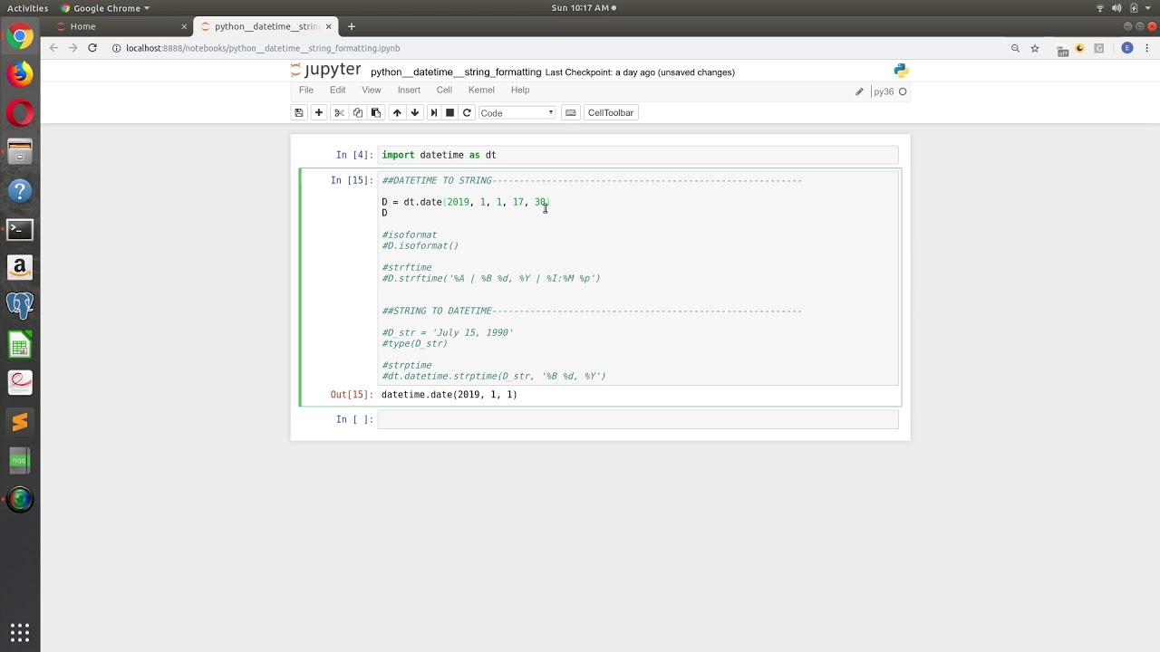 Python Datetime Formatting Dates Youtube