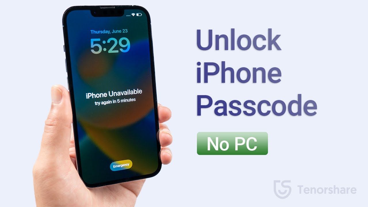 How To Unlock Iphone Passcode Without Computer If Forgot Youtube