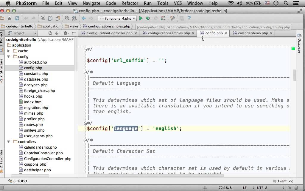 Codeigniter Config Class Youtube