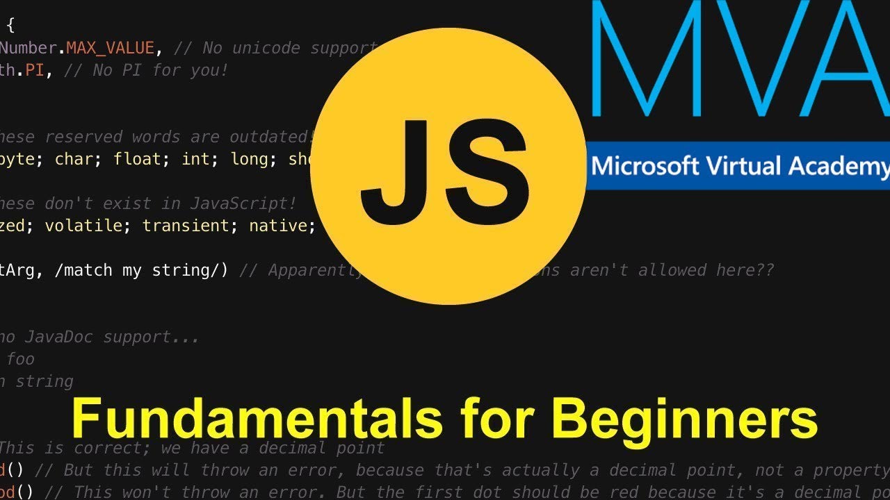 Javascript Fundamentals For Absolute Beginners Youtube