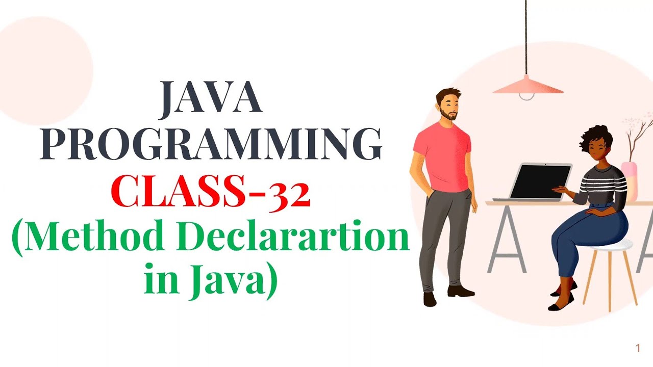 Java Programming Class 32 Method Declaration In Java Youtube