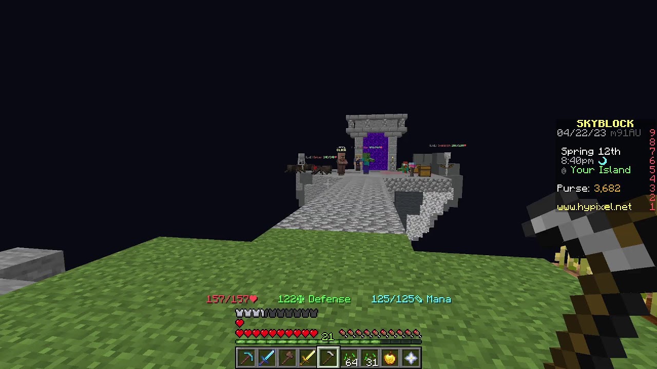 Hypixel Skyblock Day One Youtube