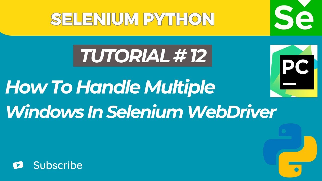 Selenium Webdriver With Python Tutorial 12 How To Multiple Windows In