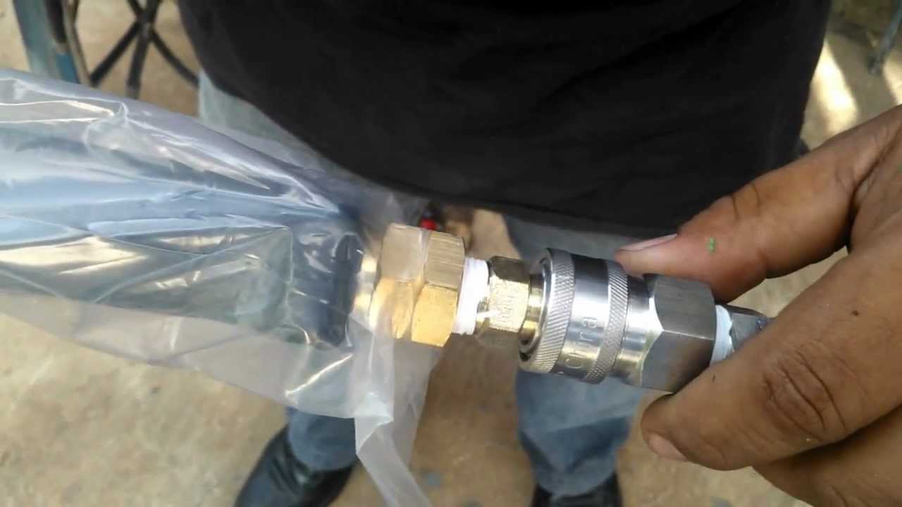 3 Conectando La Pistola Al Cople Rapido De La Manguera Youtube
