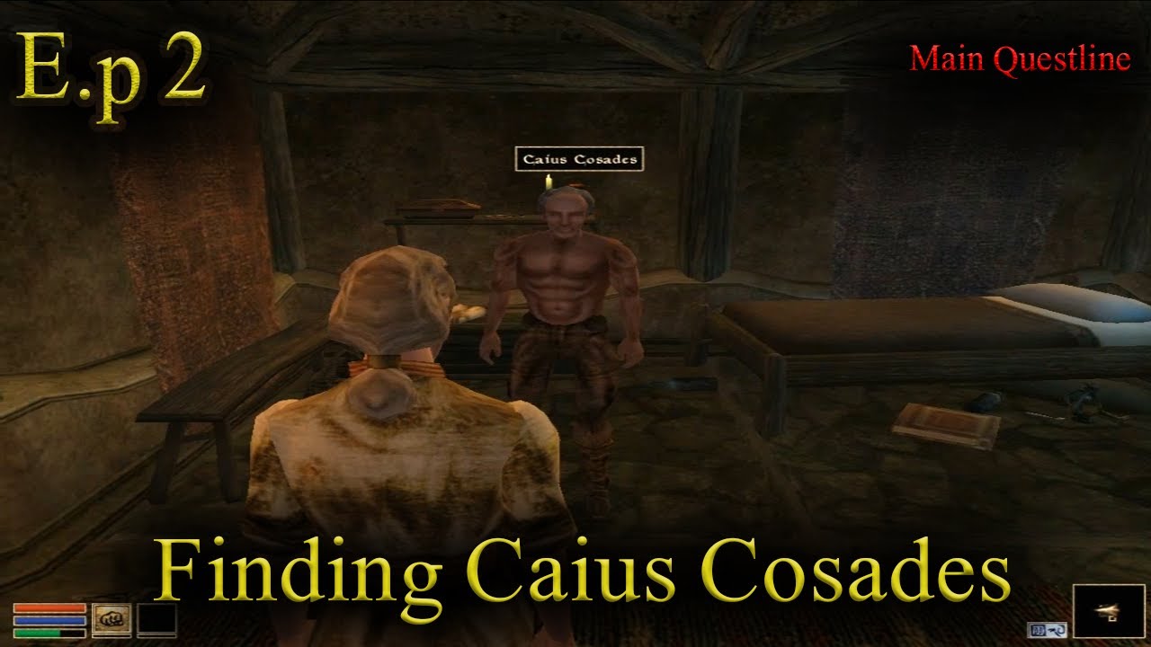 The Elder Scroll 3 Morrowind Ep 2 First Quest Caius Cosades Youtube