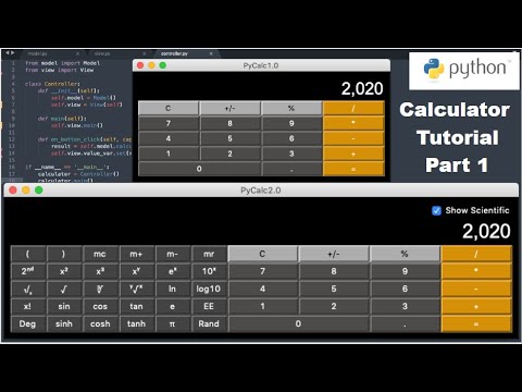 Python Tutorial Gui Calculator With Model View Controller 1 Youtube