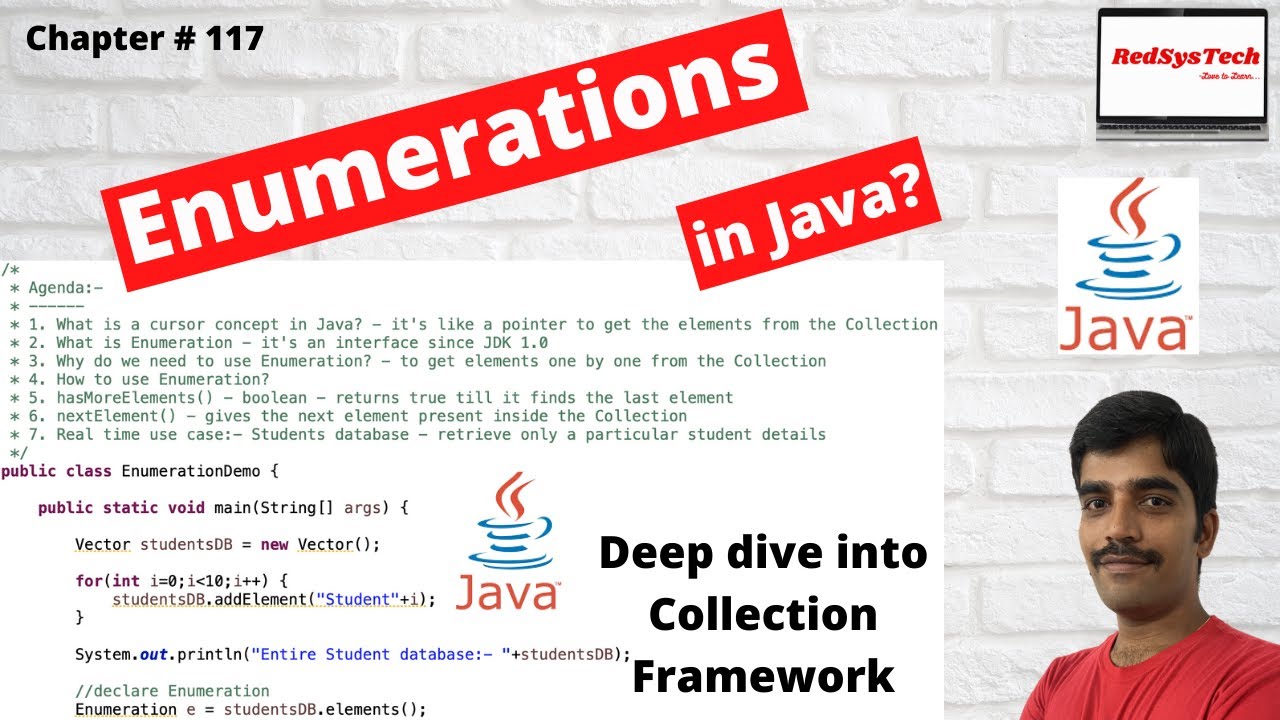 117 Java Enumerations Java The Enumeration Interface Enum In