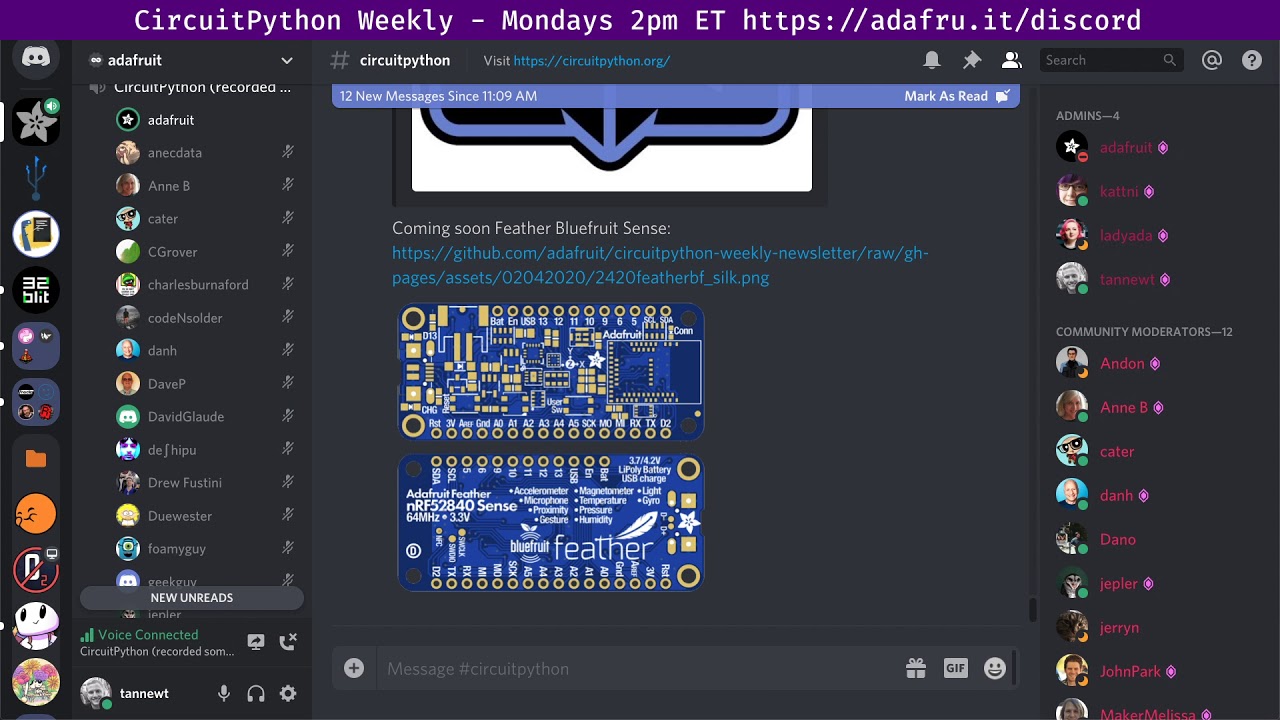 Circuitpython Weekly February 3rd 2020 Adafruit Youtube