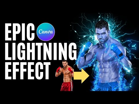 How To Create A Lightning Effect Photo In Canva Superpower Visual
