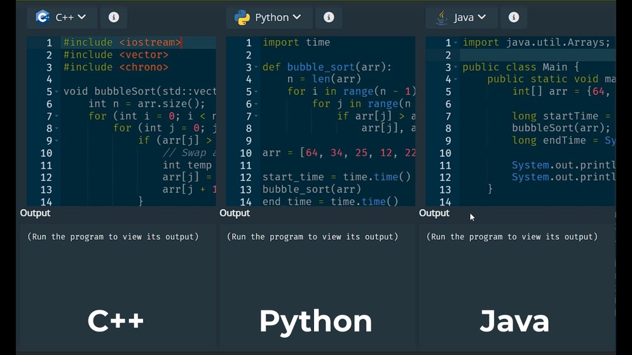 Python Vs C Vs Java Speed Comparison Youtube