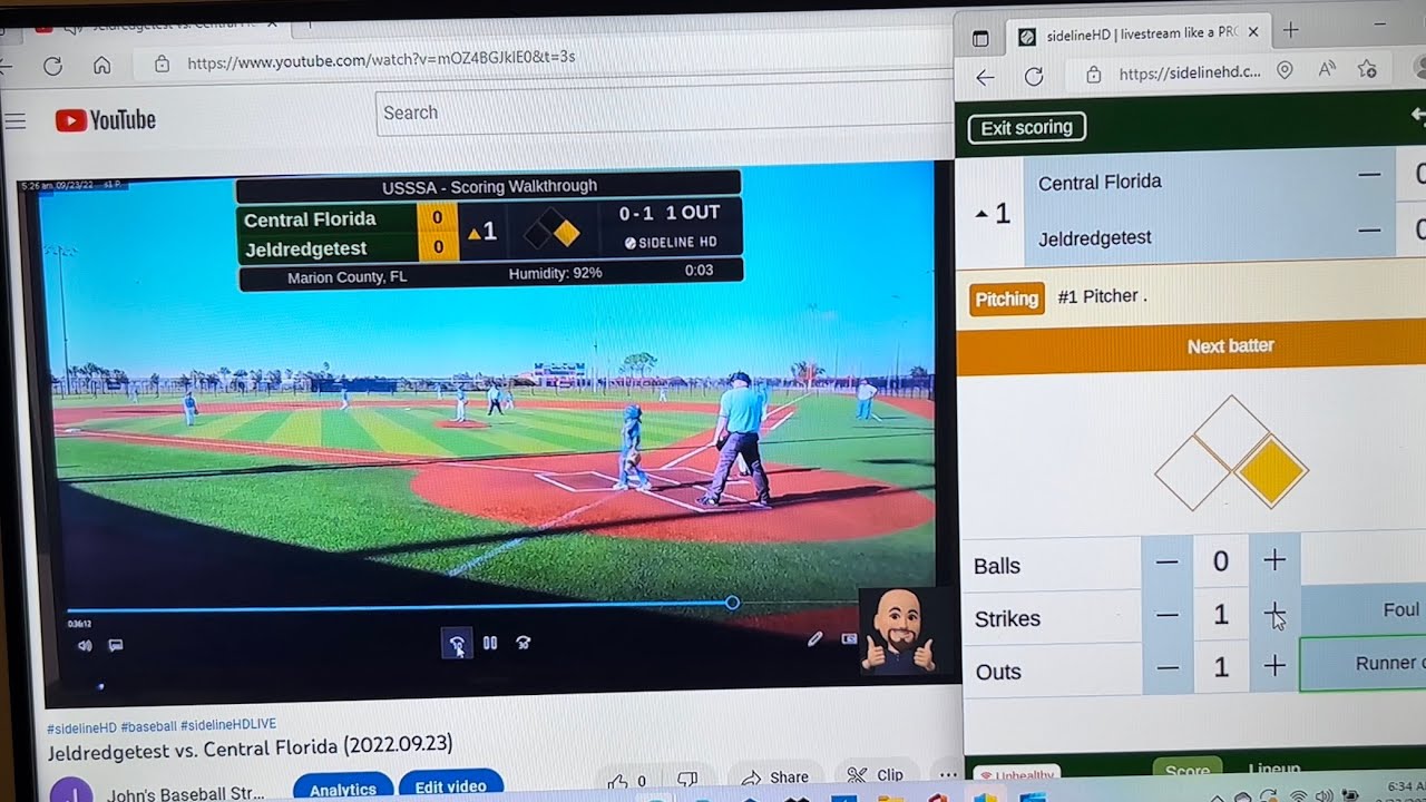 Setup Stream And Score Baseball Game Using Sidelinehd Sidelinescore
