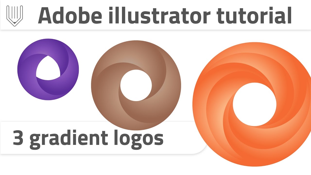 Create 3 Gradient Logo With One Video Adobe Illustrator Cc Tutorial
