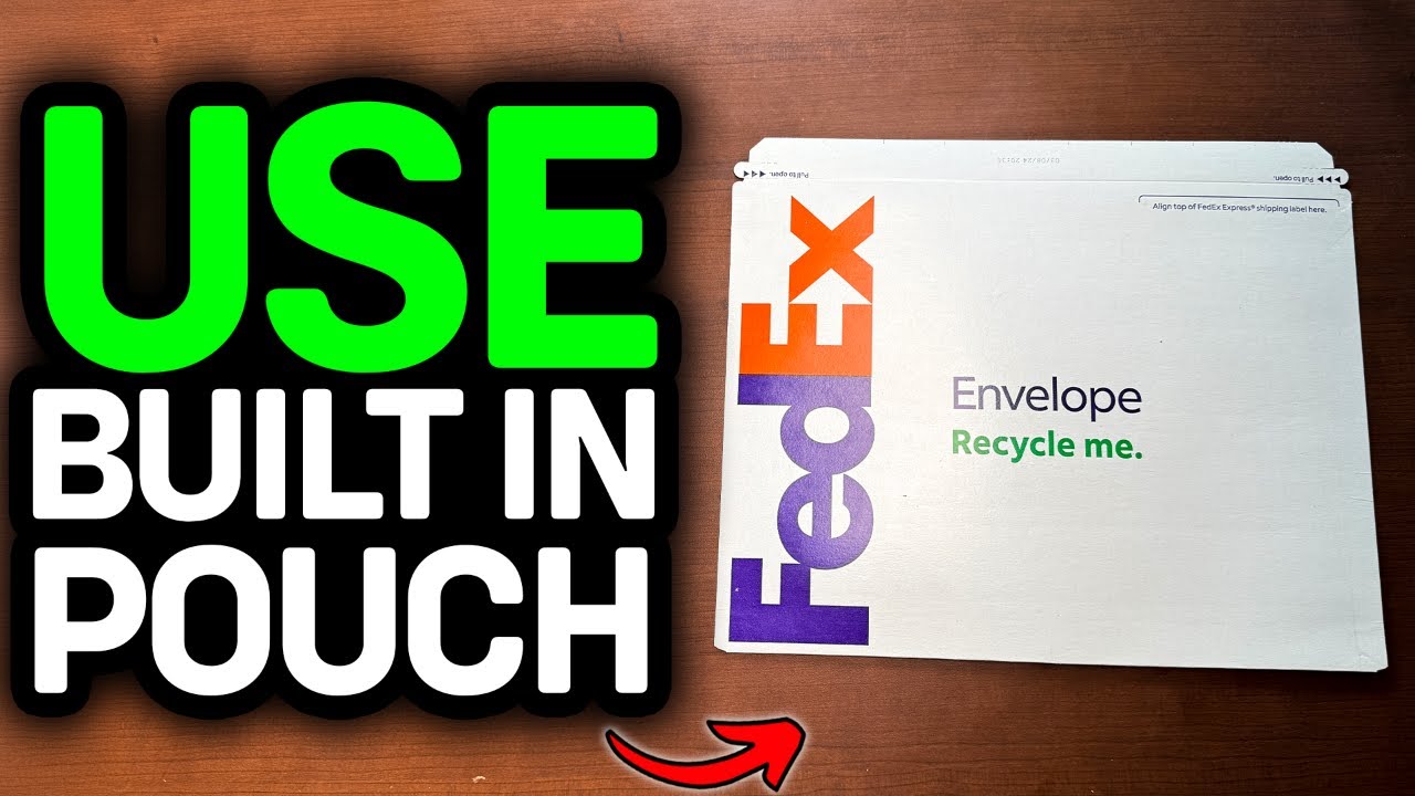 How To Use Fedex Shipping Label Pouch Full Guide Youtube