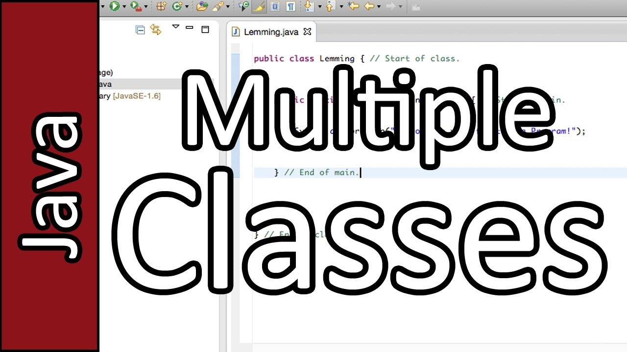 Java Programming Tutorial 14 Using Multiple Classes Youtube