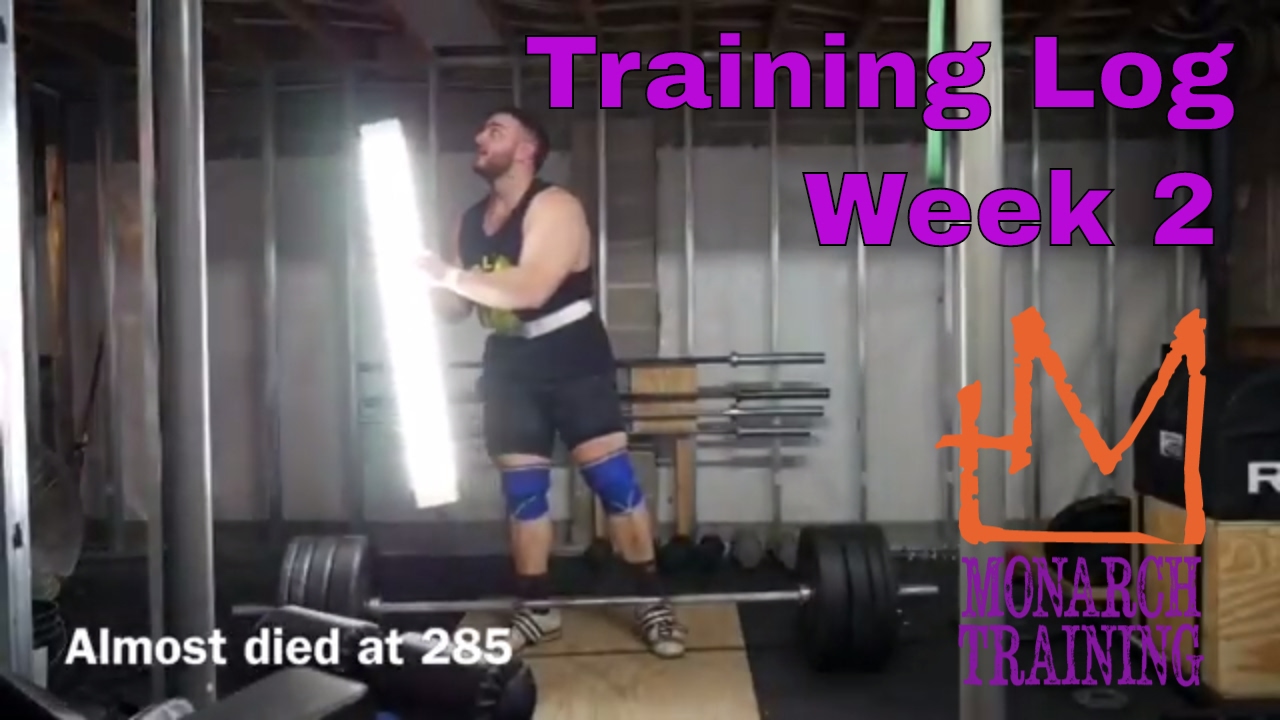 Training Log Week 2 Youtube