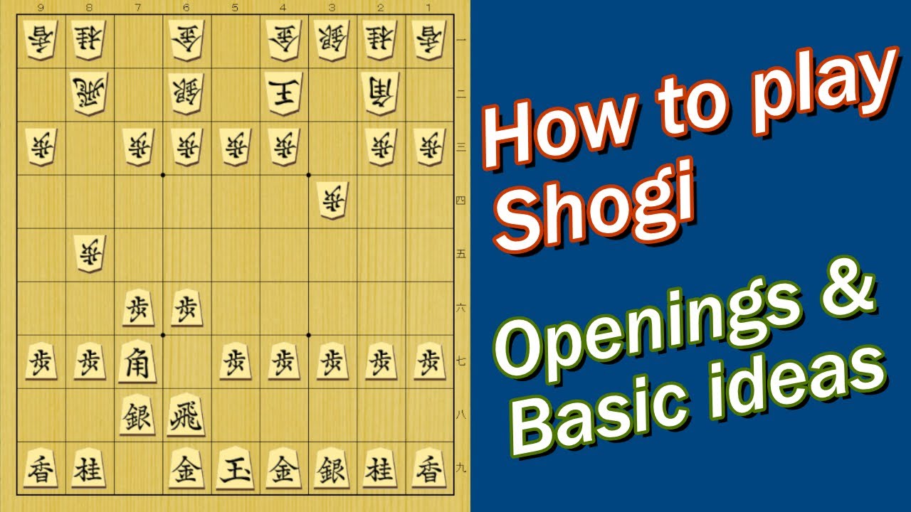How To Play Shogi 11 Openings Basic Ideas Youtube