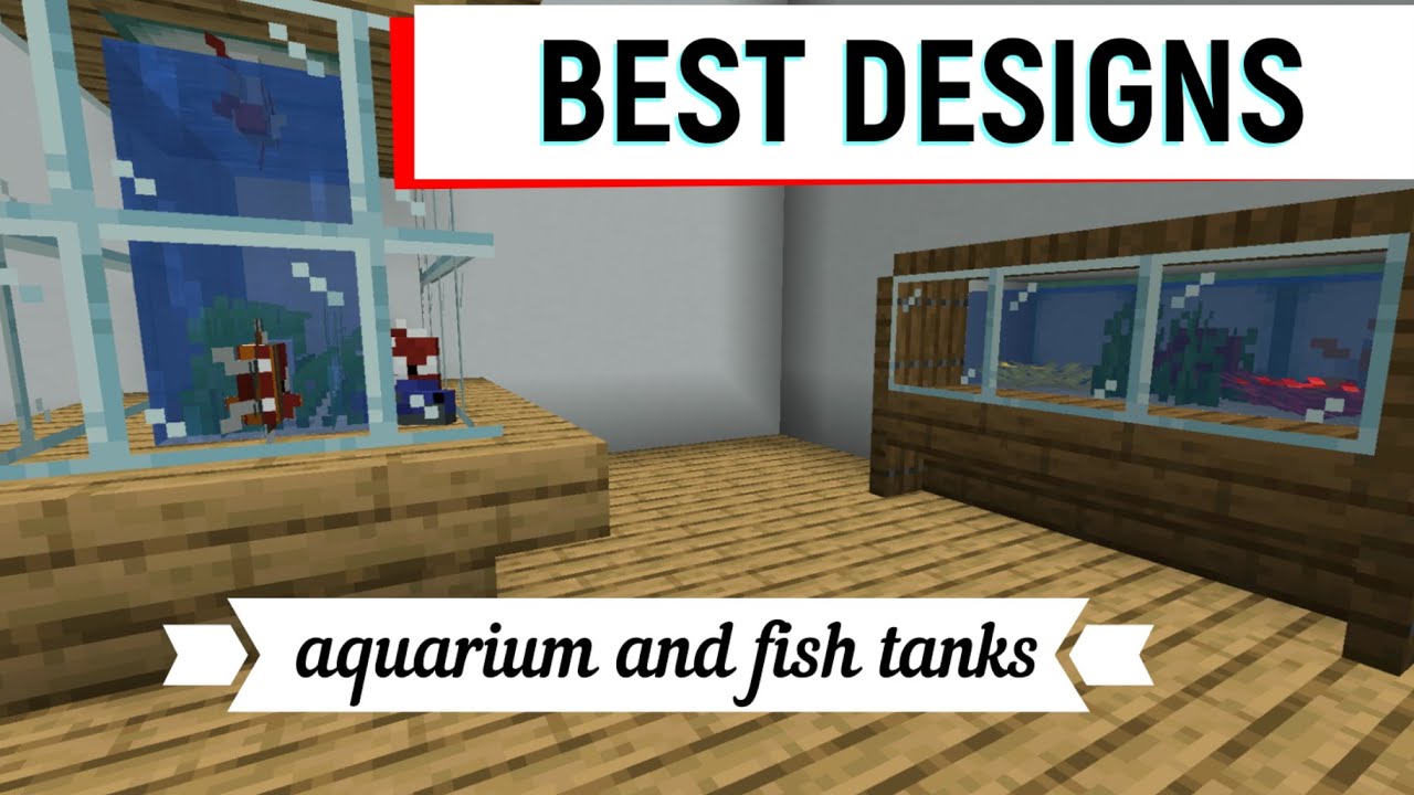 Minecraft Easy Fish Tank Aquariums Designs Tutorial You Can Build