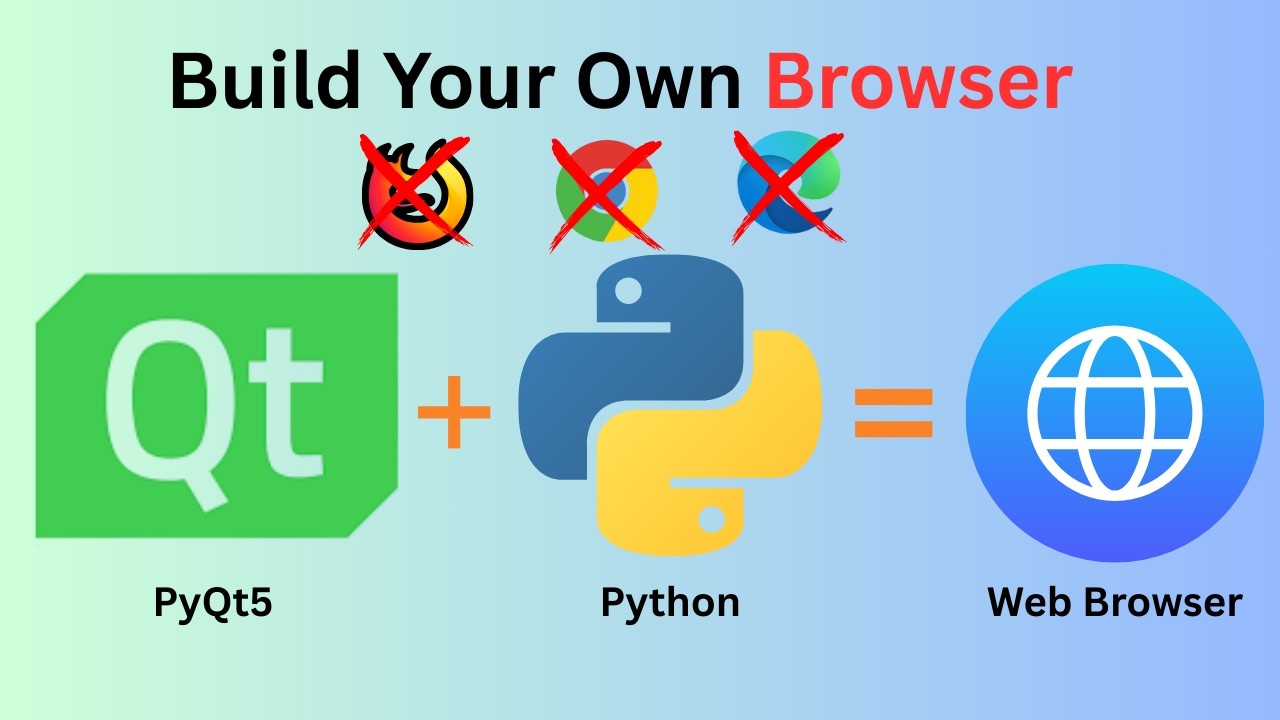 Create Your Own Browser Using Python Python Project Pyqt5 Youtube