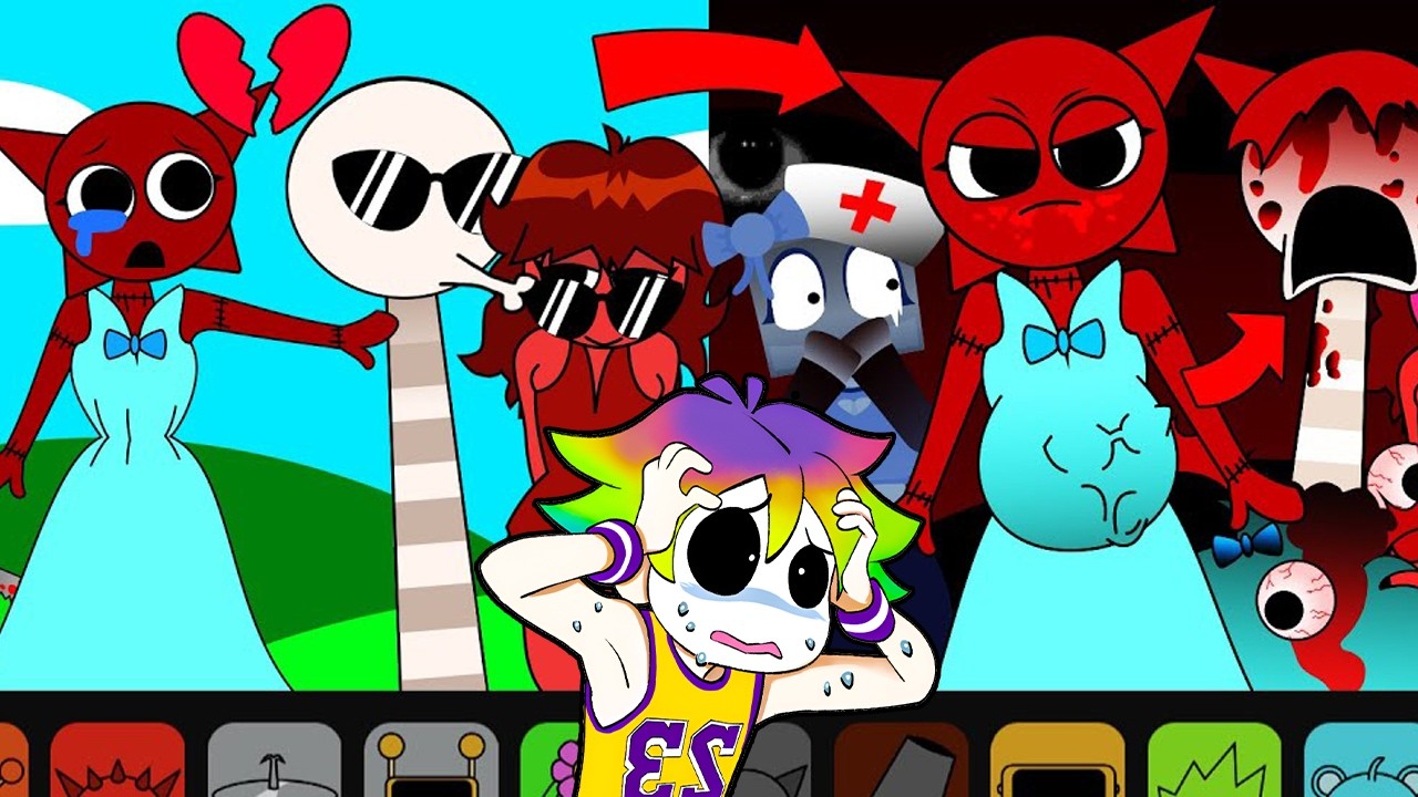 Sprunki Retake Mroona X Wyrum Vs Human Vs Ice Vs Sinner Edition