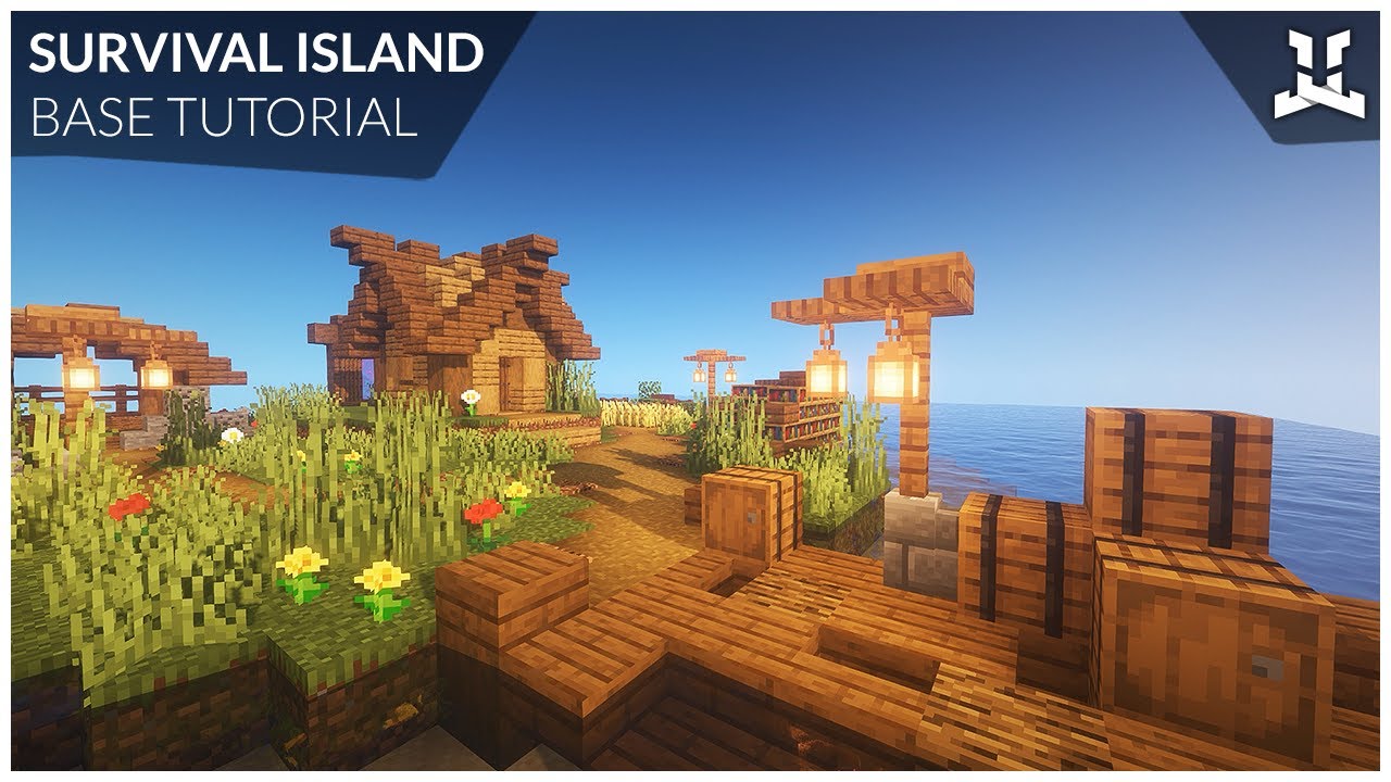 Minecraft Survival Island Base How To Build Relaxing Tutorial