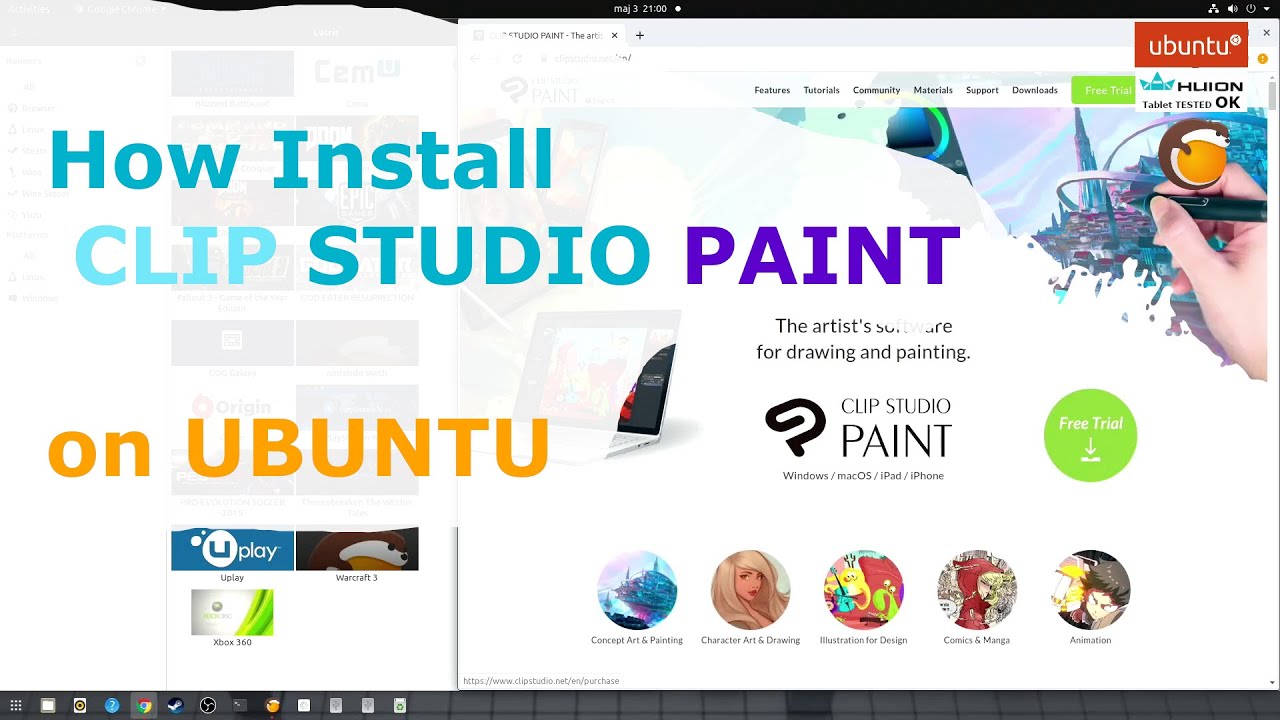 How To Install Clip Studio Paint 1911 In 3 Min On Ubuntu 20 04 Linux