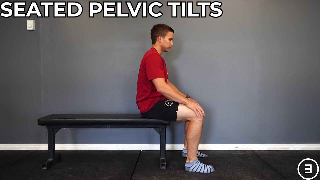 Seated Pelvic Tilts Youtube