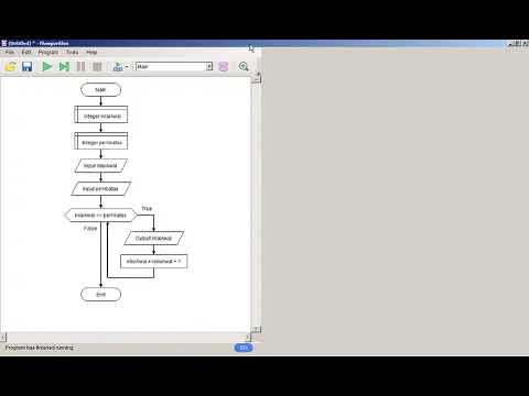 Flow Chart Perulangan Flowgorithm Youtube
